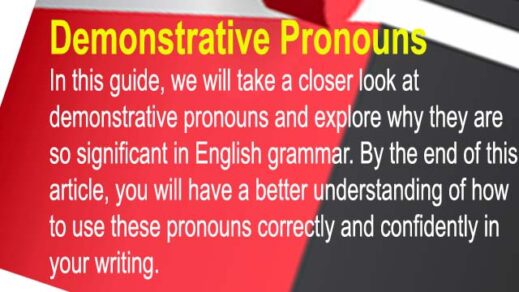 Understanding Demonstrative Pronouns | A quick way to learn