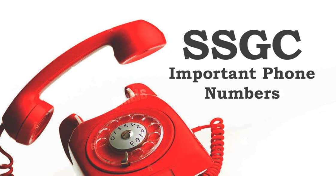 SSGC Important Phone Numbers | Explore Now