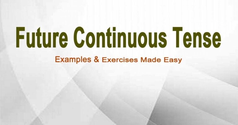 Future Continuous Tense Examples And Exercises Made Easy Now 0217