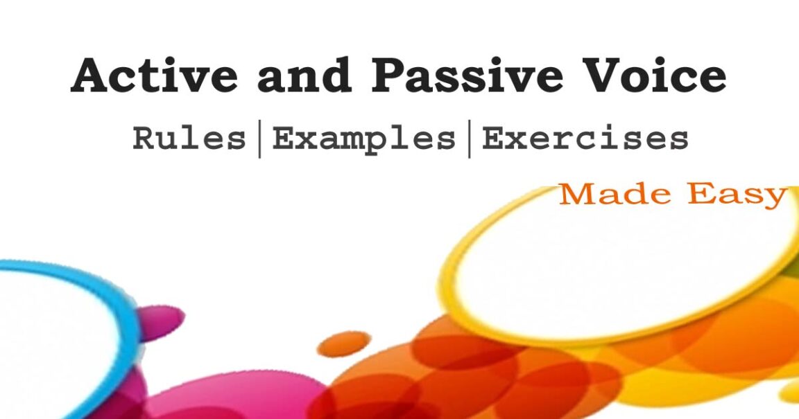 Active and Passive Voice Example | Rules | Exercises